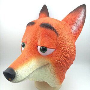 Accessories | Orange Zootopia Fox Manga Costume Latex Rubber Horror ...